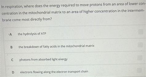 [answered] In Respiration Where Does The Energy Required To Move Kunduz