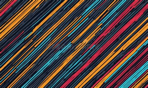 Vibrant Abstract Pattern Diagonal Stripes In Various Colors Including