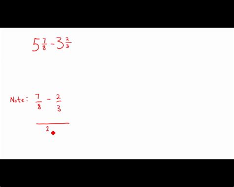 SOLVED Subtract 5 Frac 5 6 4 Frac 7 8