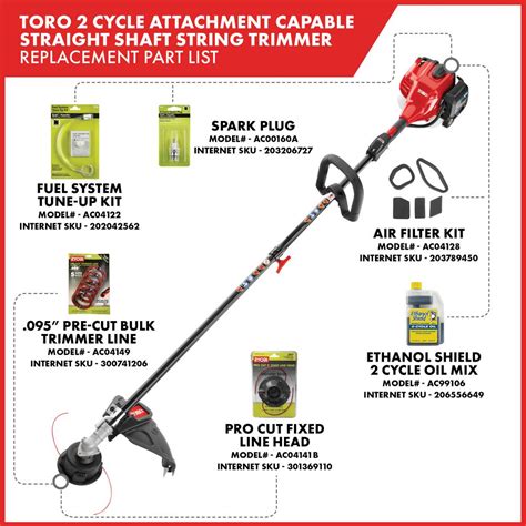 Toro 2 Cycle 25 4cc Attachment Capable Straight Shaft Gas String