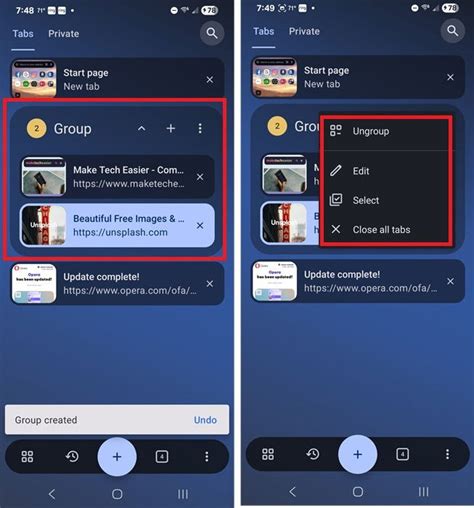 Opera Gives You Better Ways To Organize Your Tabs On Android Make