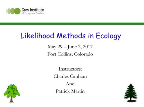 ppt likelihood methods in ecology powerpoint presentation free