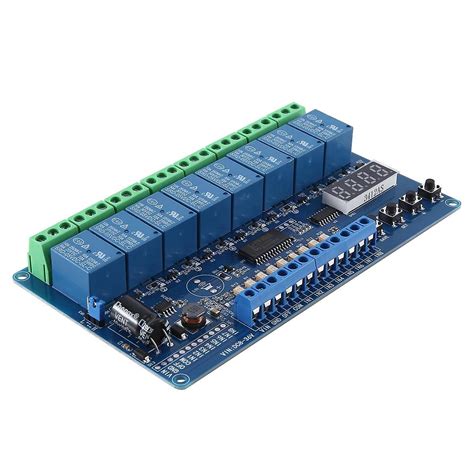Dc 8v 36v 8 Channel Multifunction Time Delay Relay Interface Board Module With Light Couple Red