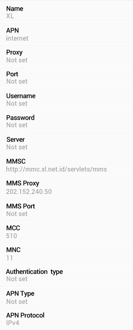 Cara Setting Apn Xl Axiata Di Android G G Lte Apn Indonesia