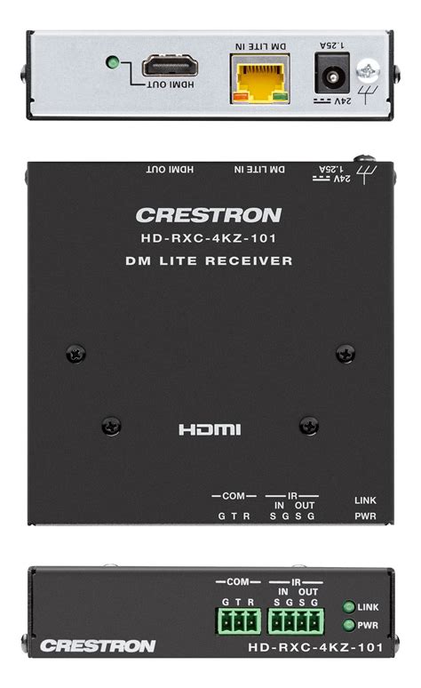 Crestron Hd Rxc 4kz 101 Dm Lite 4k60 444 Receiver For Hdmi Rs 232