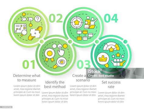 Conduct Website Usability Testing Circle Infographic Template Stock Illustration Download