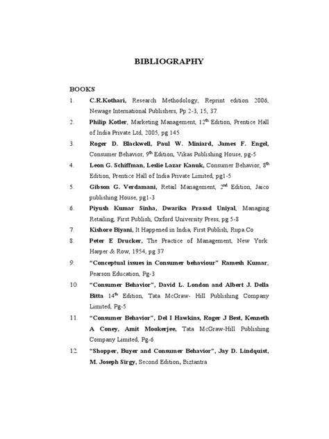 Bibliography Books Pdf Consumer Behaviour Marketing