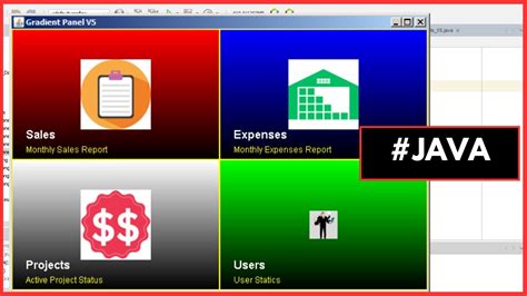 Java How To Create Jpanel With Gradient Background Color And Image Icone 5 Youtube
