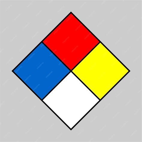 Premium Vector Blank Nfpa 704 Hazard Diamond Sign