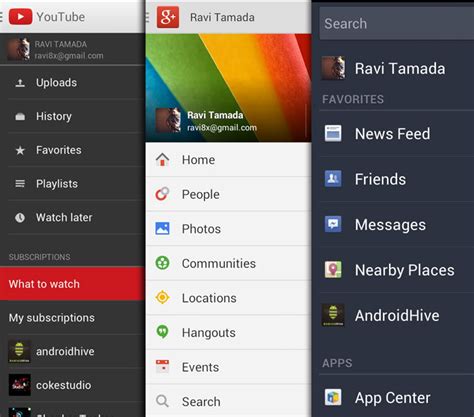 Various Ways Of Creating Android Navigation Drawer