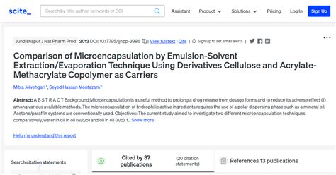 Comparison Of Microencapsulation By Emulsion Solvent Extraction Evaporation Technique Using