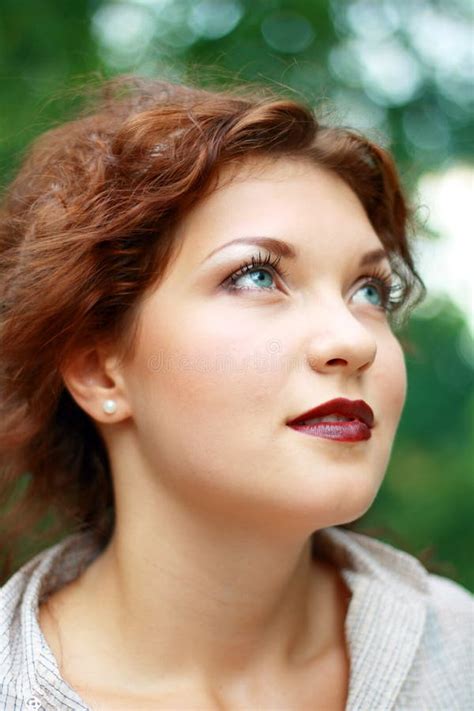 Young Beautiful Woman Outdoors Stock Image Image Of Female Natural