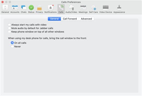Jabber For Mac Softphone Preferences University It