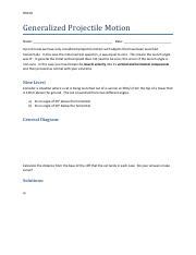 Master Projectile Motion With Real Life Examples Course Hero