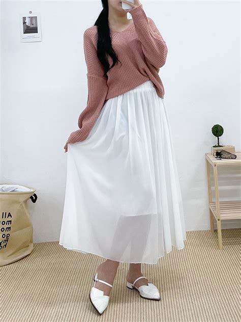 당일출고쉬폰롱스커트free Size 펜네 하늘하늘 쉬폰 플레어 롱 스커트 치마가을스커트 간절기스커트 롱스커트 쉬폰스커트 플레어스커트 샤스커트 캉캉스커트 A라인스커트