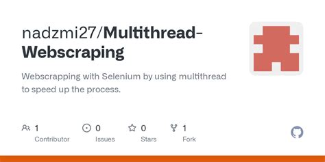 Github Nadzmi27multithread Webscraping Webscrapping With Selenium By Using Multithread To