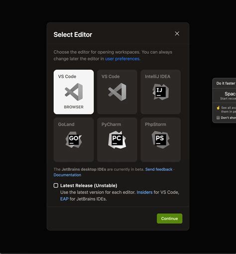 Open Workspace In Ad Hoc Per Workspace Editor Or Ide · Issue 8573 · Gitpod Iogitpod · Github