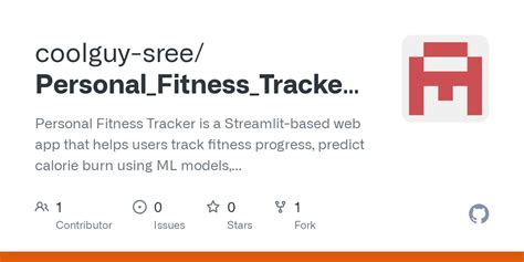 Github Coolguy Sreepersonalfitnesstracker Using Python Personal