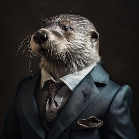 Man Suit Otter Images Free Download On Freepik