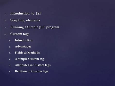 jsp custom tags ppt