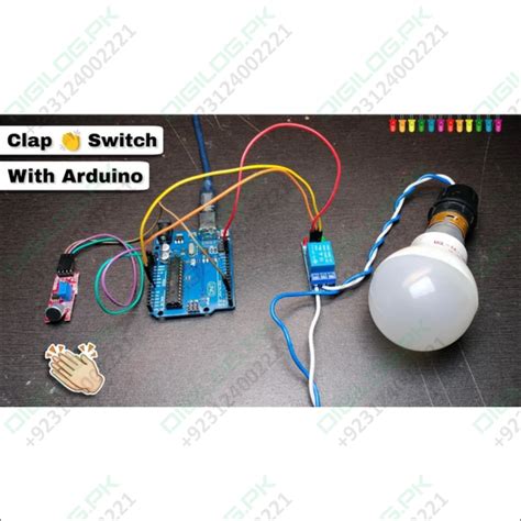 Clap Switch Using Arduino Uno Kit With Jumper Wire Dupont Line 400 Points Solderless