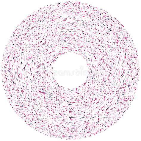 Colorful Circular Concentric Segmented Circles Radial Radiating Rings Abstract Geometric