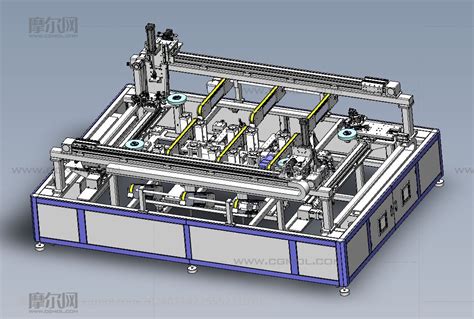 光伏组件双玻封边设备 工业设备模型下载 摩尔网cgmol