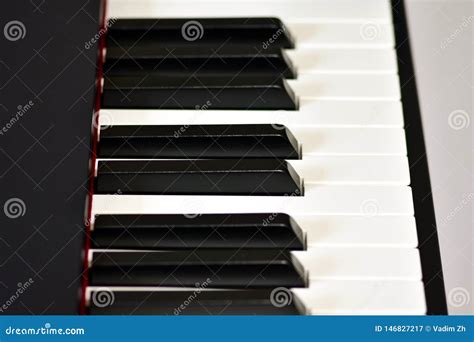 Keys Of A Digital Piano Soft Focusing Creative Mood Of A Person Improvisation And Creativity