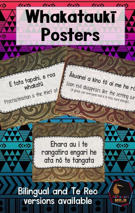 Maori Whakatauki Maori Proverbs Maori Teaching Inspiration Te Reo