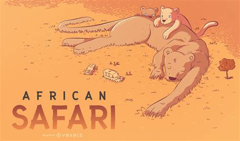Baixar Vetor De Ilustra O De Safari Africano