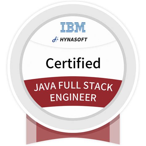 IBM HYNASOFT Java Full Stack Engineer Credly
