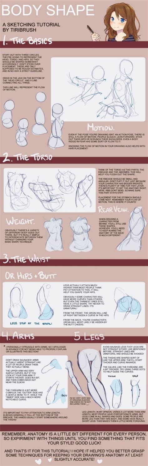 HOW TO DRAW BODY SHAPES 30 Tutorials For Beginners Bored Art Art