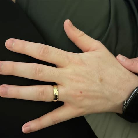 14k Yellow Gold Band 6mm Classic Dome Polished Comfort Fit