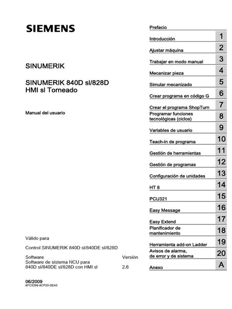 Sinumerik 840d Pdf Software Marca Comercial