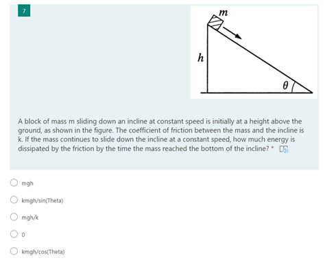 Answered A Block Of Mass M Sliding Down An… Bartleby