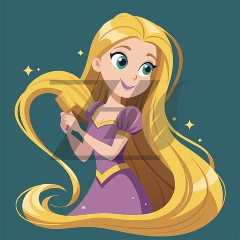 دانلود وکتور شخصیت کارتونی راپونزل دانلود رایگان فایل لایه باز، Psd، وکتور، لوگو و موکاپ