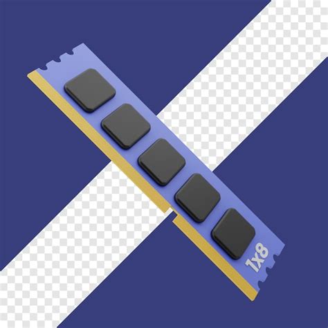 premium psd 3d computer ram illustration rendering