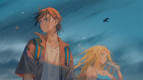 1920x1080 Resolution Summer Time Rendering Friendship Art 1080P Laptop