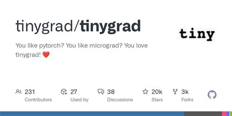 github geohot tinygrad you like pytorch you like micrograd you