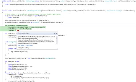 Cannot Get It To Work From Unit Test Project Xunit Issue Automapper Automapper