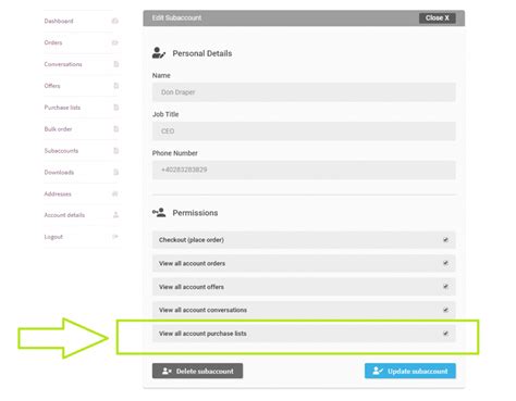 Purchase Lists Wish Lists Requisition Lists B2BKing
