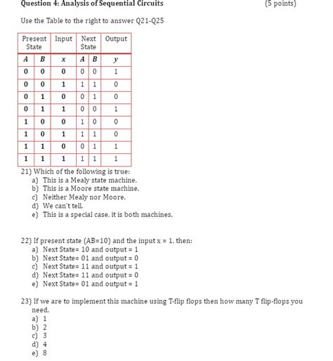 Solved Question Analysis Of Sequential Circuits Chegg