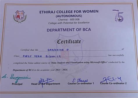 dataanalysis datavisualization microsoftoffice learning… sandhiya p