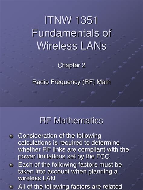 Rf Math Pdf Decibel Broadcast Engineering