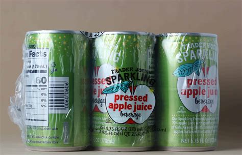 Trader Joe S Sparkling Pressed Apple Juice Beverage BecomeBetty Com