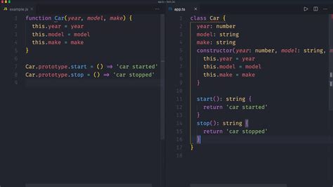 Es6 Typescript 12 Convert An Es5 Object Constructor To A Class Youtube