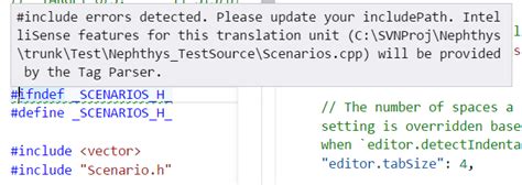 How To Diagnose Green Squiggle Appear Under Include Guard · Issue 1742 · Microsoftvscode