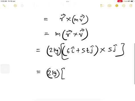 Solved A Particle Whose Mass Is 30 Kg Has Its Position As A Function