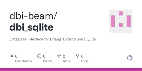 Github Dbi Beamdbisqlite Database Interface For Erlangelixir To Use Sqlite