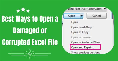Repairing Excel File Best Ways To Open A Damaged Or Corrupted Excel File Earn Excel